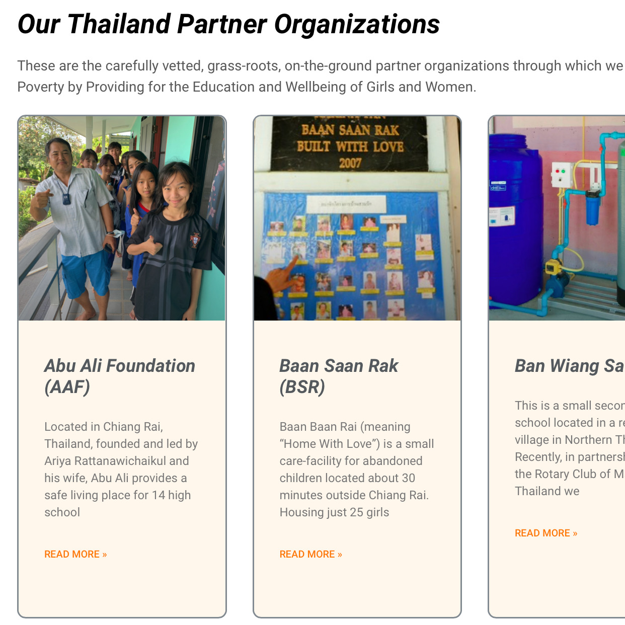Thailand Partners - SE Asia Foundation